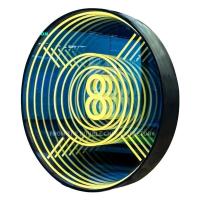 China Neon Abyss Mirrors Bring Modern Twist to 3D Mirror Neon Dance Floor for DJ Disco Party for sale