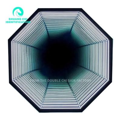 China Indoor Outdoor Ambiance Enhanced by Custom Neon Infinity Mirror 12V Power Consumption for sale