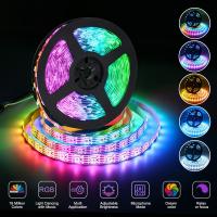 China 12V 50ft 15M 5050 RGB LED Strip Music Sync Color Changing with Remote and App Control for sale