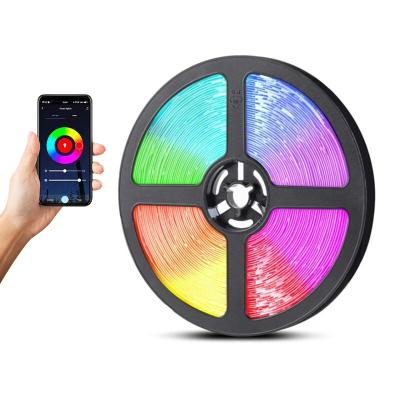 China 3- 180LEDS 10M TUYA WIFI Control 24Key IR remote Music Sync Alexa Google Assistant Compatible RGB 5050 Led Strip Light for sale