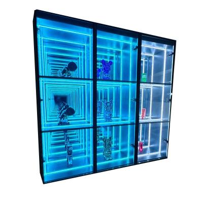 China High Brightness LED Light Fashionable Abyss Mirror Cabinets for Home and Store Displays for sale
