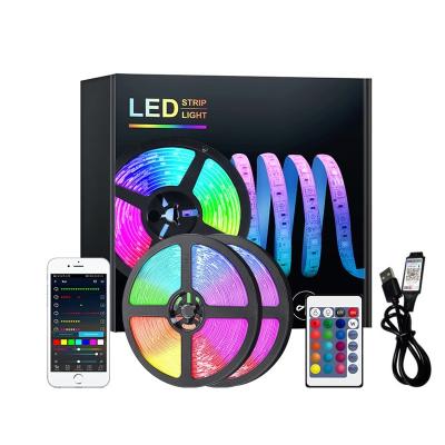 China Lighting Solutions Service 30 Meter 12V Bluetooth LED Strip Light with 5050 RGB RGBIC for sale