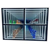 China Wedding Event Decorating Custom LED Glass Neon with Mirror Display Case Decorations for sale