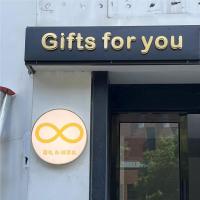 China Electronic Company Logos 3d Letter Sign Stainless Steel Backlit Sign with Free Design for sale