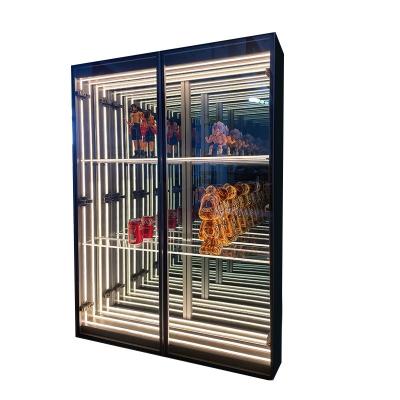China Infinity Abyss Mirror Display Case Customizable Colors and Customized Thickness Options for sale