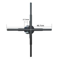 China 100cm 2 Blades 3D Hologram Fan Hospitals' Revolutionary Product 1.692MM Contrast Ratio for sale