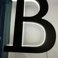 China Stainless Steel Backlit Sign Customizable 3D Letter Display for Electronic Company Logos for sale