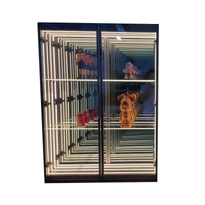 China Customized Color Infinite Mirror Abyss Mirror Wine Bar Cabinet for Fashionable Trends for sale