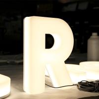 China Stainless Steel Backlit Sign Customizable 3D Letter Display for Electronic Company Logos for sale