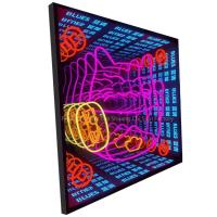 China Red Infinity Mirror Neon Light Aesthetic and 80lm/w Luminous Efficiency for Functional for sale