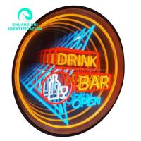 China Red Infinity Mirror Neon Light Aesthetic and 80lm/w Luminous Efficiency for Functional for sale