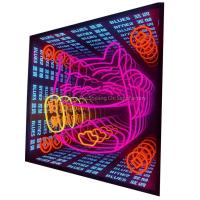 China Transform Your Space with Infinite Mirror 3D Custom Led Neon Sign Embrace Creativity for sale