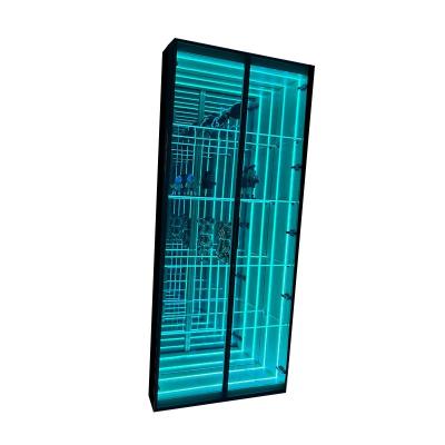 China Wedding Event Decoration LED Glass Neon with Mirror Display Case in DC12V/AC110-220V for sale