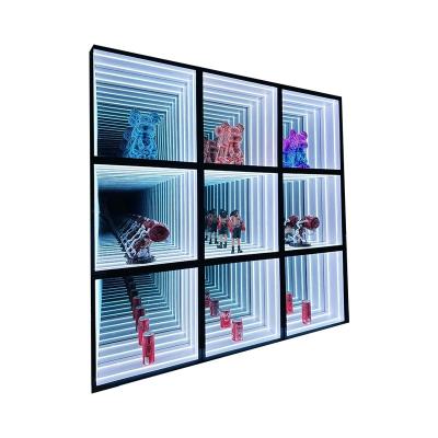 China Fashionable RGB Infinite Mirror Abyss 3D Logo Display Case for Indoor and Outdoor for sale