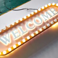 China Back Lit LED Metal Letter Lights Sign 3D Plastic Luminous Characters for Advertising for sale