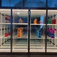 China Home Business Company Abyss Mirror Neon Glow Display Cabinet DC12V/AC110-220V Voltage for sale