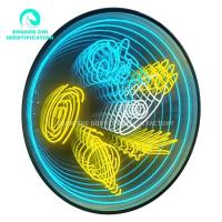 China Plug Power Supply Modern Neon Mirror for Elevated Ambiance and LED Strip Room Upgrade for sale
