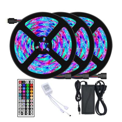 China 16.4ft 12V 5050 RGB Smart Bluetooth LED Strip Music Light for Bedroom Decoration for sale