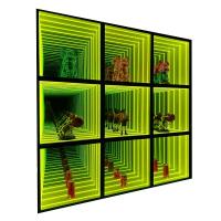 China Custom Abyss Mirror Infinite Magic Mirror Display Cabinet for Commercial Store Decoration for sale