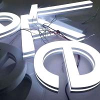 China Customized Outdoor Illuminated Signs Channel Illuminated Acrylic Sign for Advertising for sale