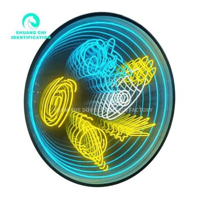 China Upgrade Your Space with the Unveiled Installation Process of the Neon Abyss Mirror for sale