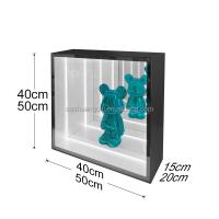 China Indoor Outdoor Hanging wall led color change light decorative abyss infinity mirror display mirror cabinet for sale