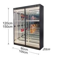 China Indoor Outdoor Hanging wall led color change light decorative abyss infinity mirror display mirror cabinet for sale