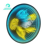 China Wall Screw Fix Customized Shape Abyss Neon Mirror for Contemporary Indoor Decoration for sale