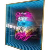 China 3D Magic Multicolor Thousand Layer Abyssal Neon Mirror Infinity Yes Support Dimmer 1- for sale