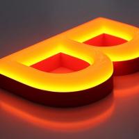 China Acrylic Open Sign Luminous Rail Characters with LED Bulbs Light Source Backlit Letters for sale