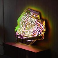 China Customizable Colors 3D LED Infinity Effect Mirror Light Neon Sign with Glass Material for sale