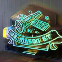 China Customizable Colors 3D LED Infinity Effect Mirror Light Neon Sign with Glass Material for sale