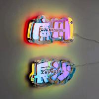 China Customizable Colors 3D LED Infinity Effect Mirror Light Neon Sign with Glass Material for sale