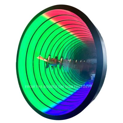 China Glass LED Tunnel Letter Sign with Infinity Mirror Effect and DC12V/AC110-220V Voltage for sale