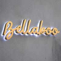China Indoor Outdoor Advertising Display with LED Marquee Letter Lights and Retro Metal Sign for sale