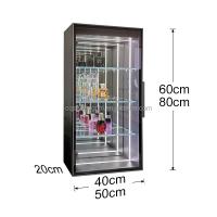 China 2024's Fashion Trend Customized Size Lego Wine Collectible Card Infinity Mirror Display Case for sale