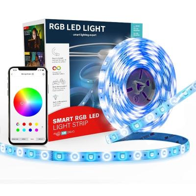 China Wifi Smart Multi-Color 5m 12v 5050 RGB LED Strip Light for Customizable Home Lighting for sale