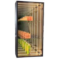 China Customized High Brightness LED Light Display Case for Magic Mirror Glass Cake Hat Watch for sale