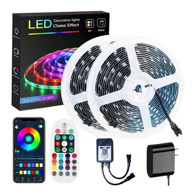 China 5M 10M 15M 20M 30M LED Strip Light with RGB Colors Controlled by Alexa and Google Home for sale