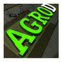 China High Brightness LED Light Up Logo Acrylic Sign for Bus Station Outdoor Display Board for sale