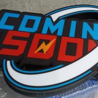 China High Brightness LED Light Up Logo Acrylic Sign for Bus Station Outdoor Display Board for sale