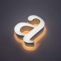 China High Brightness LED Light Up Logo Acrylic Sign for Bus Station Outdoor Display Board for sale