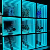 China LED Strip Light Infinity Mirror Display Case for Showroom Furniture Sales Shop Customized for sale