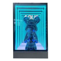 China Red Wine Champagne Beer Abyss Mirror Display Case for LED Light Source Indoor Outdoor for sale
