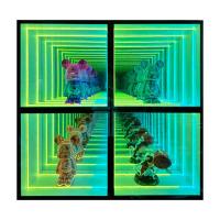 China Red Wine Champagne Beer Abyss Mirror Display Case for LED Light Source Indoor Outdoor for sale