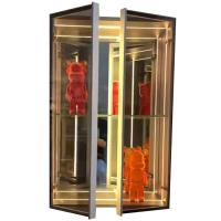 China DC12V/AC110-220V Infinity Mirror Display Case for Donut Cake Cookie Dry Bakery Design for sale