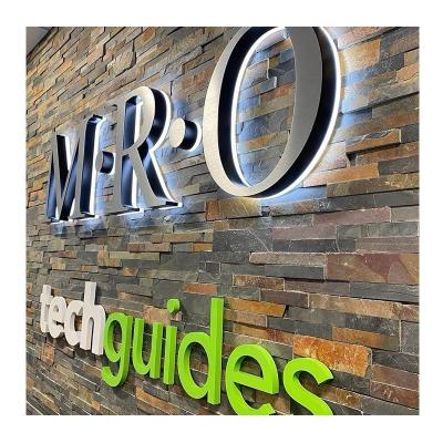 China Street Advertising Board LED Letters Alphabet with Stainless Steel Strips and Illumination for sale