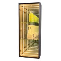 China Wooden Infinity Mirror Glass Jewelry Display Case Customized Thickness and Efficiency for sale