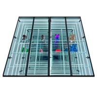 China Wooden Infinity Mirror Glass Jewelry Display Case Customized Thickness and Efficiency for sale
