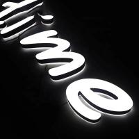 China Shopping Mall Signage Custom LED Backlit Letters with Neon Light and Aluminum Letters for sale